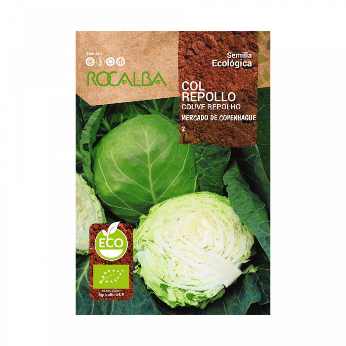 Couve Repolho Copenhague Bio 3 G ROCALBA