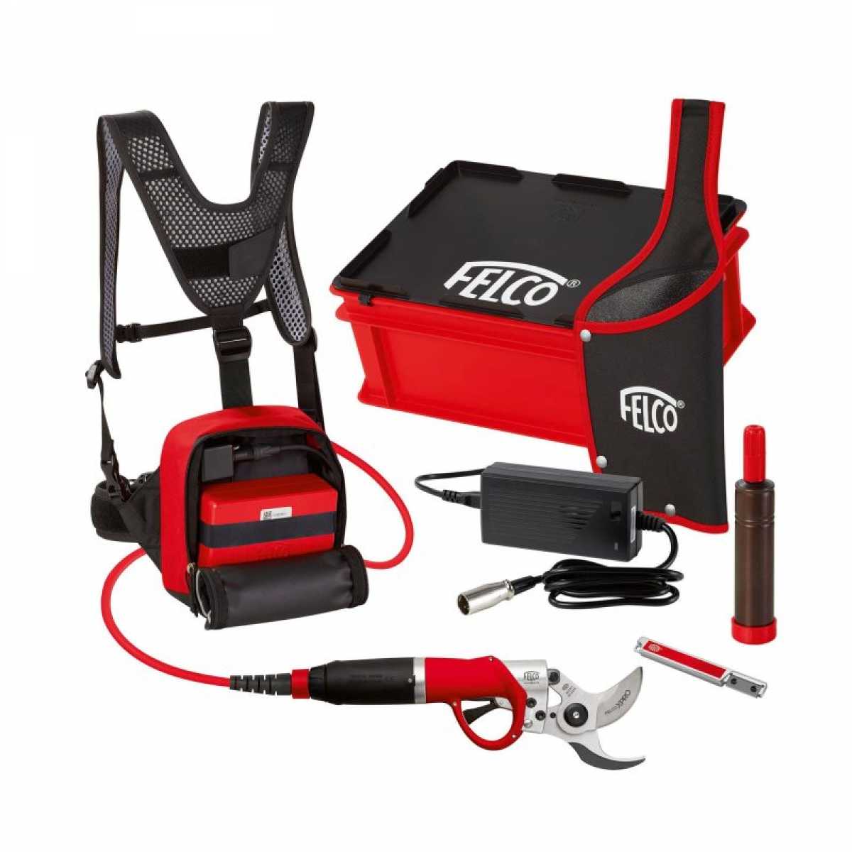 Tesoura Elétrica Kit F822 Bateria Dupla Capacidade