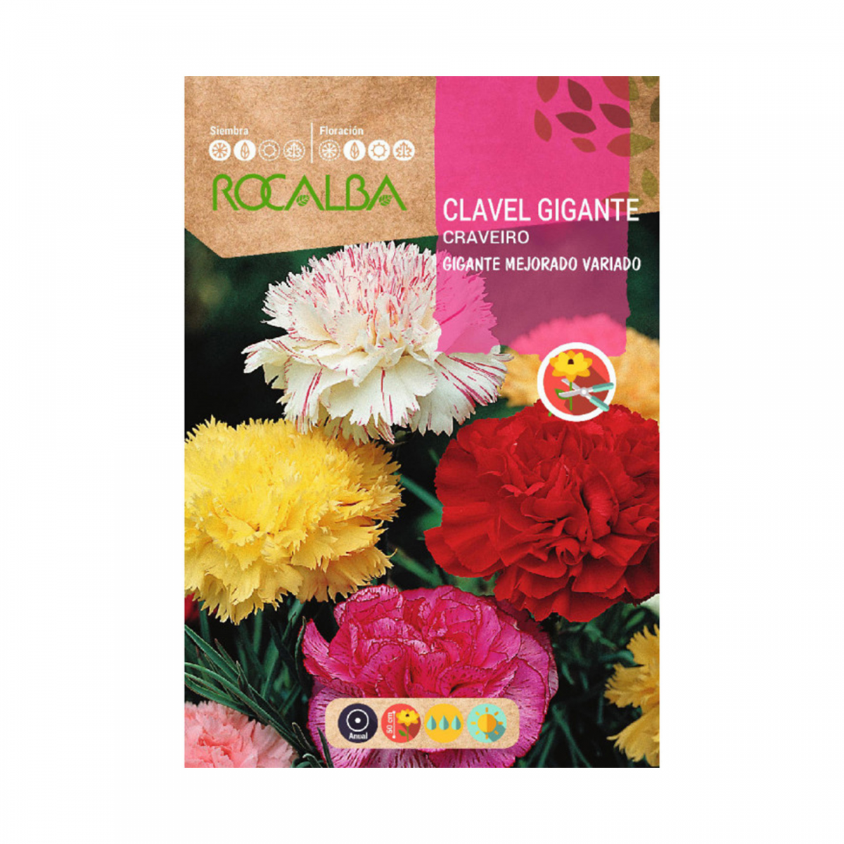 Cravo Gigante Melhorado Variado 1 G ROCALBA - SF0016381_01331 | Agriloja