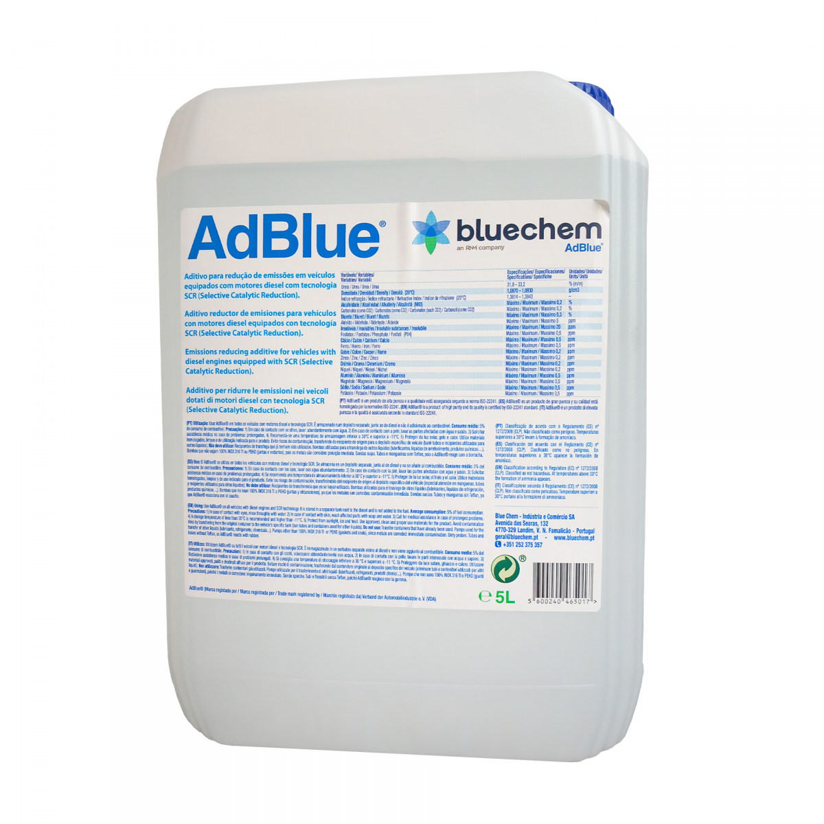 Aditivo Adblue BLUECHEM 5LT