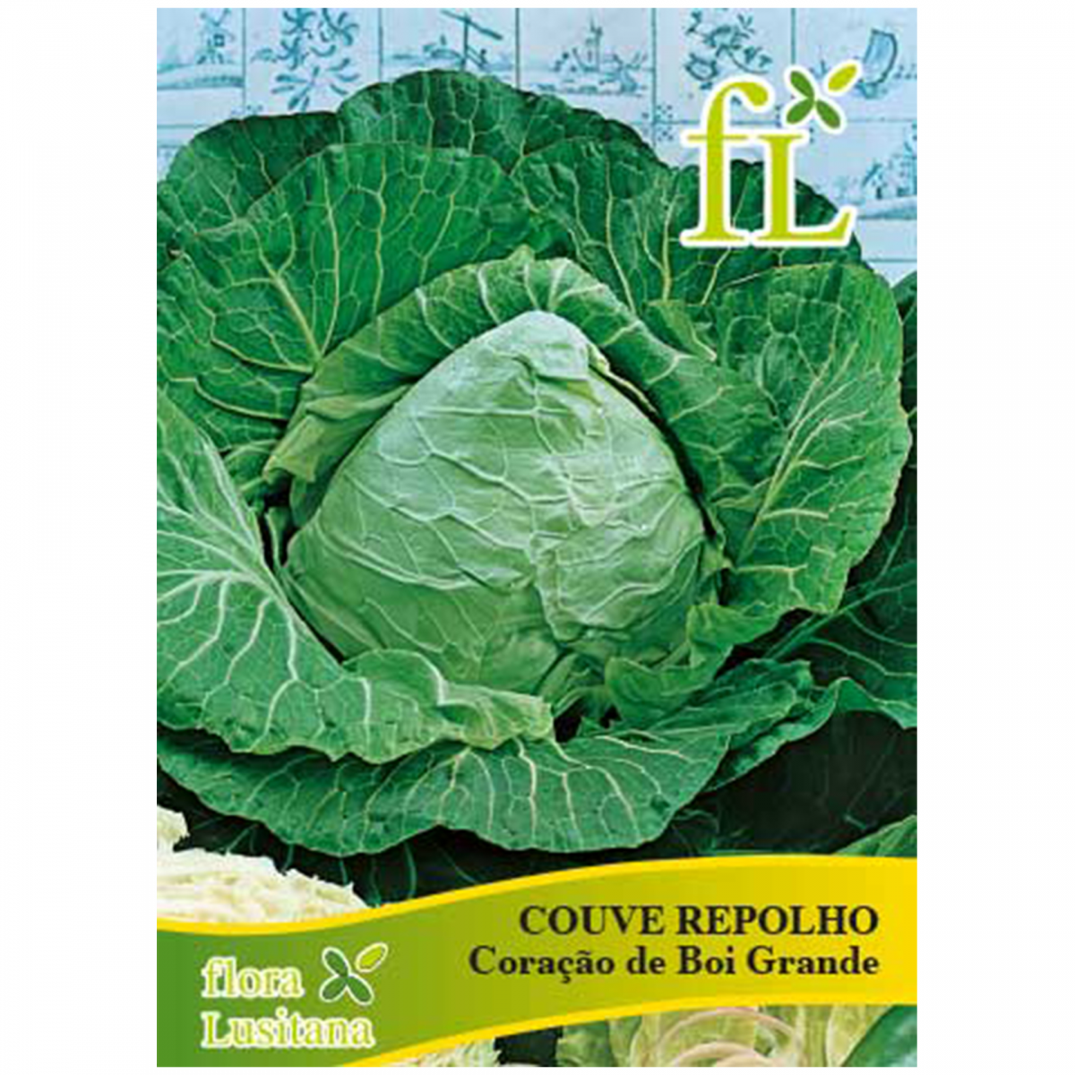 Couve Repolho Coração de Boi Grande 10 G FLORA LUS - SF0099661_00000 ...