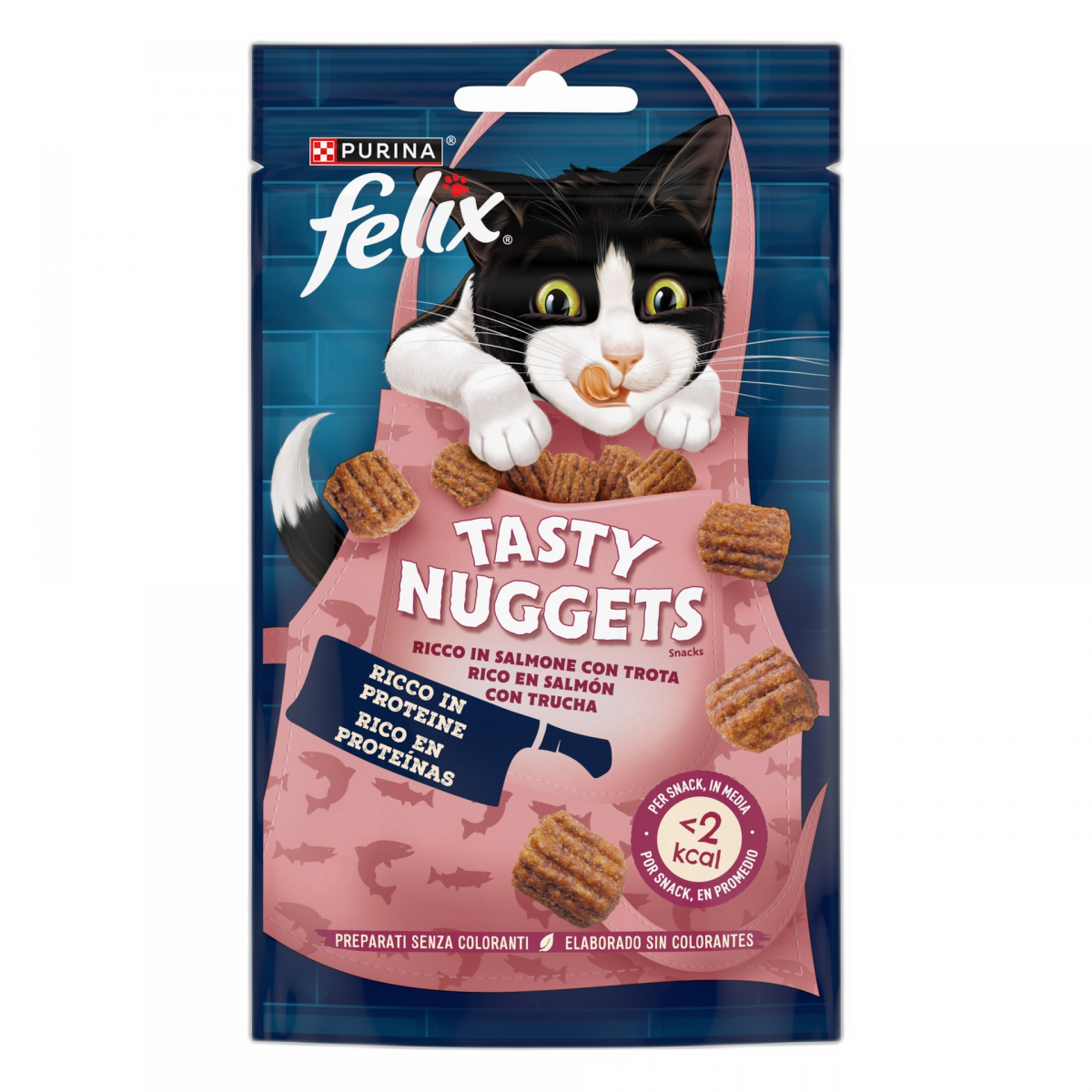 Snack Para Gato Nuggets Salmão/Truta 50 G FELIX