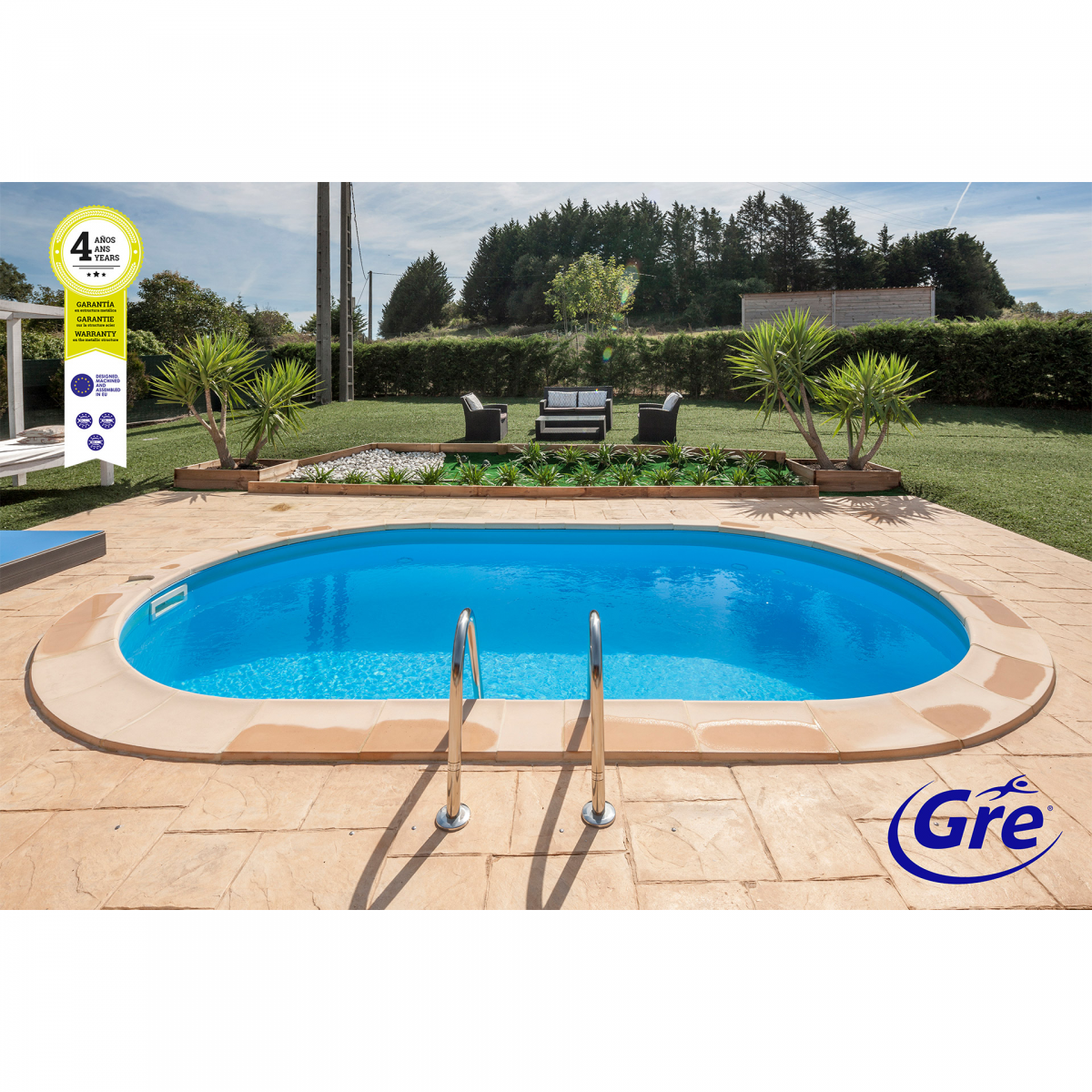 Piscina Enterrada MADAGÁSCAR 600X320X150 CM GRE