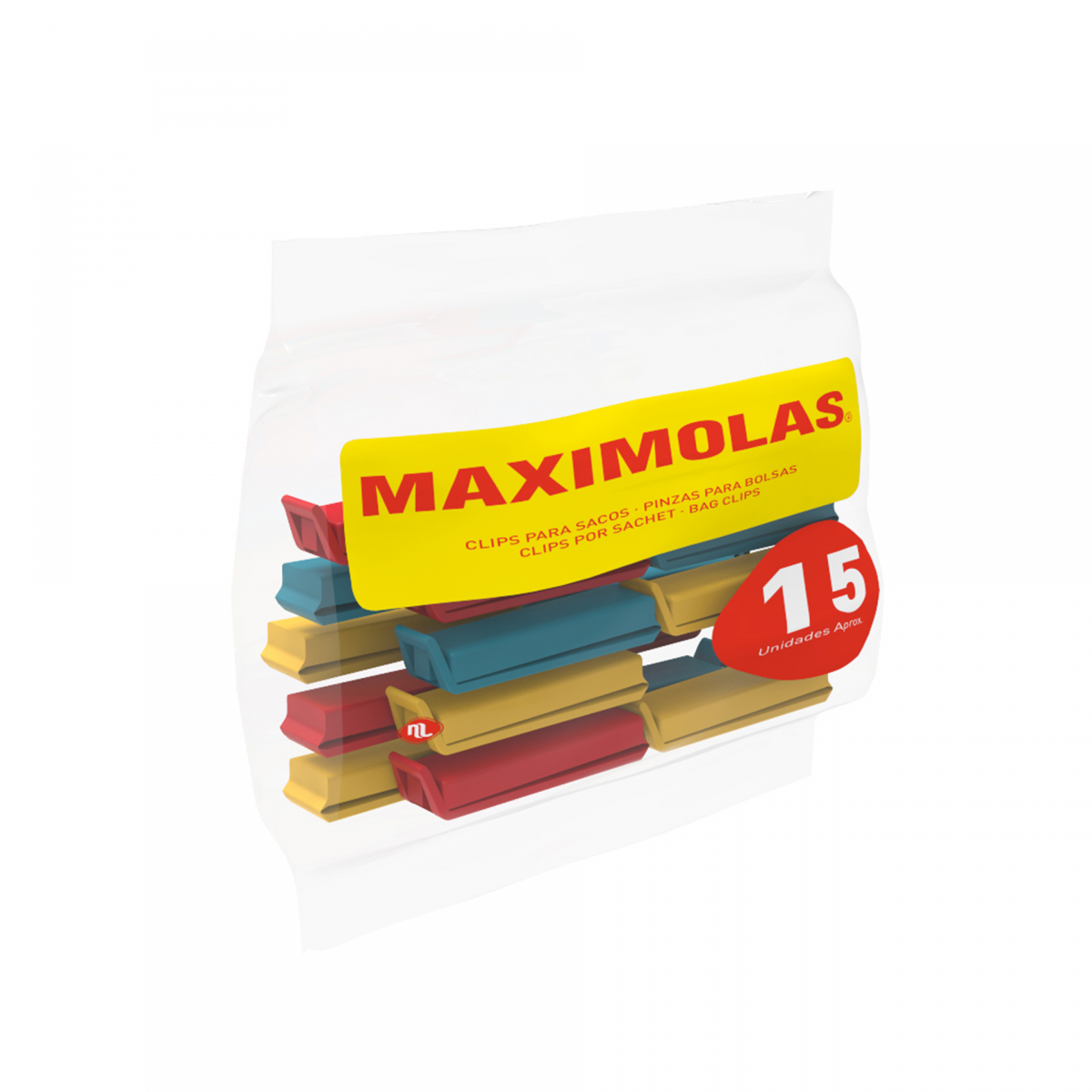 Molas Plástico Para Saco Grande 15 UN MAXIMOLAS