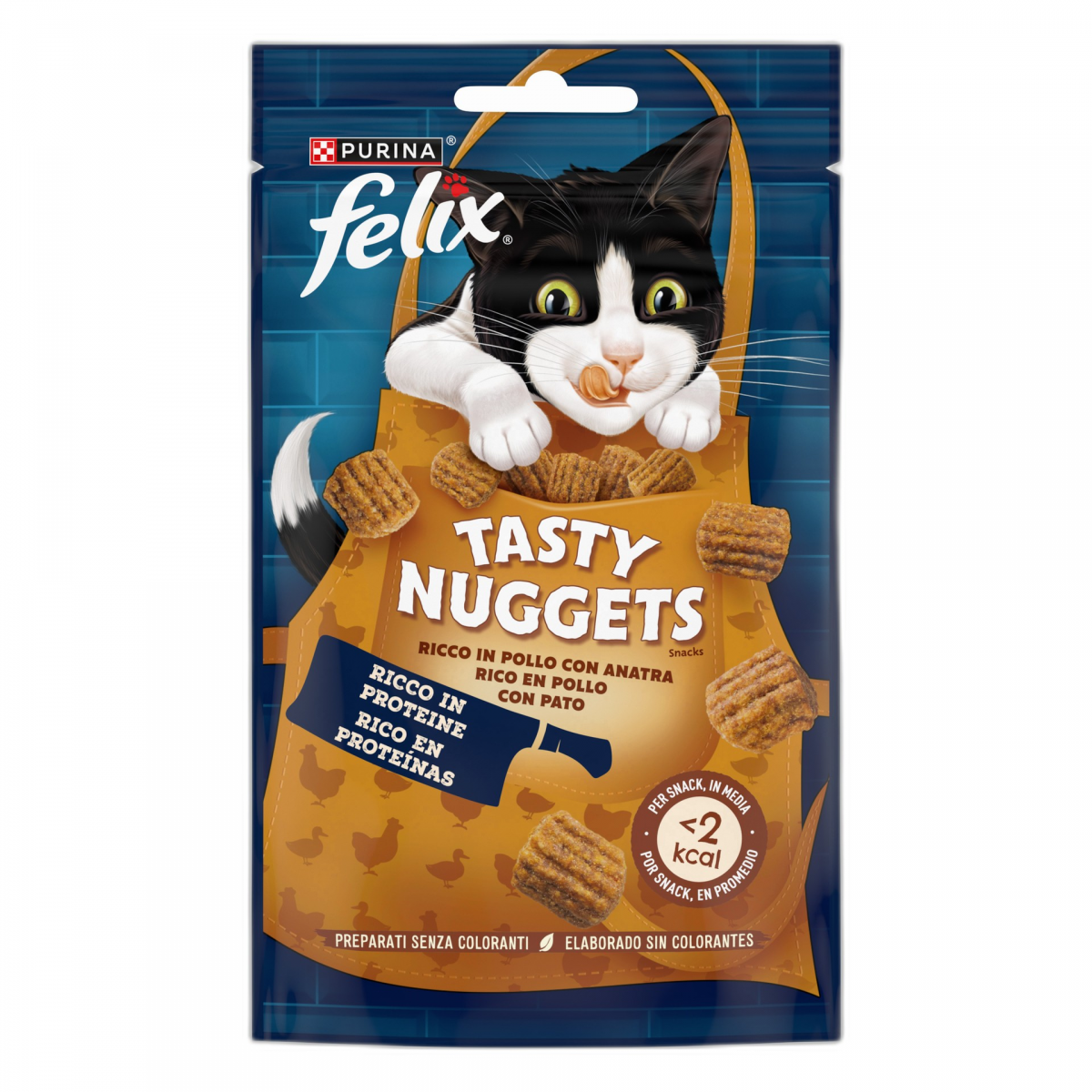 Snack Para Gato Nuggets Frango/Pato 50 G FELIX