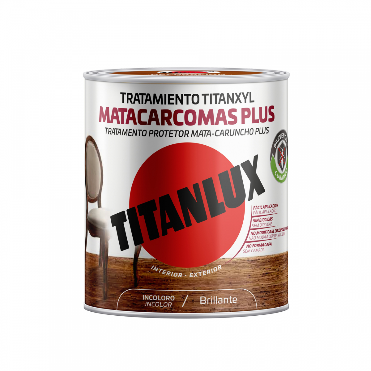 Tratamento anti-caruncho incolor brilhante 750ML