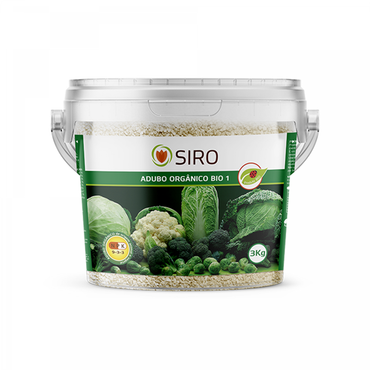 Adubo Orgânico NPK 9-3-3 Bio 3 KG SIRO