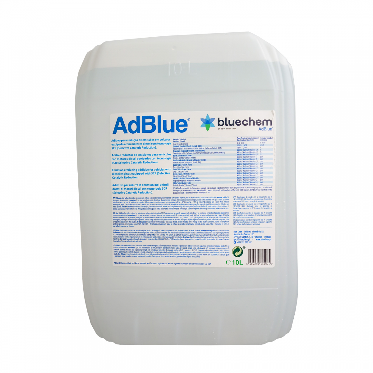 Aditivo Adblue BLUECHEM 10LT - SF0157523_00000 | Agriloja
