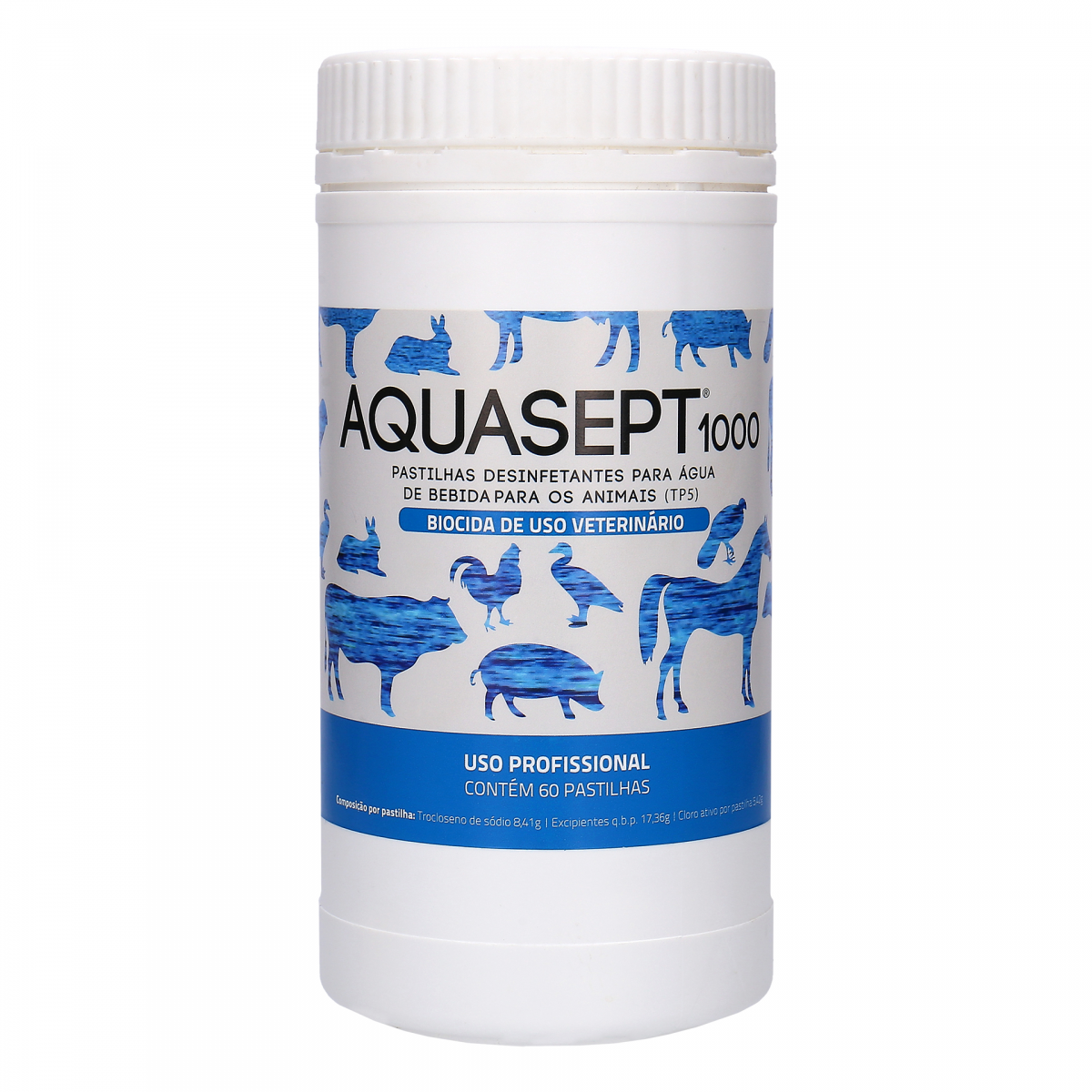 Desinfectante Água 60 Pastilhas AQUASEPT