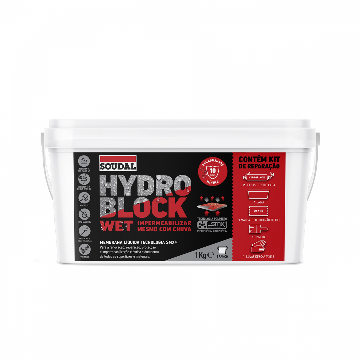 Impermeabilizante Hydroblock Wet 1KG Terracota